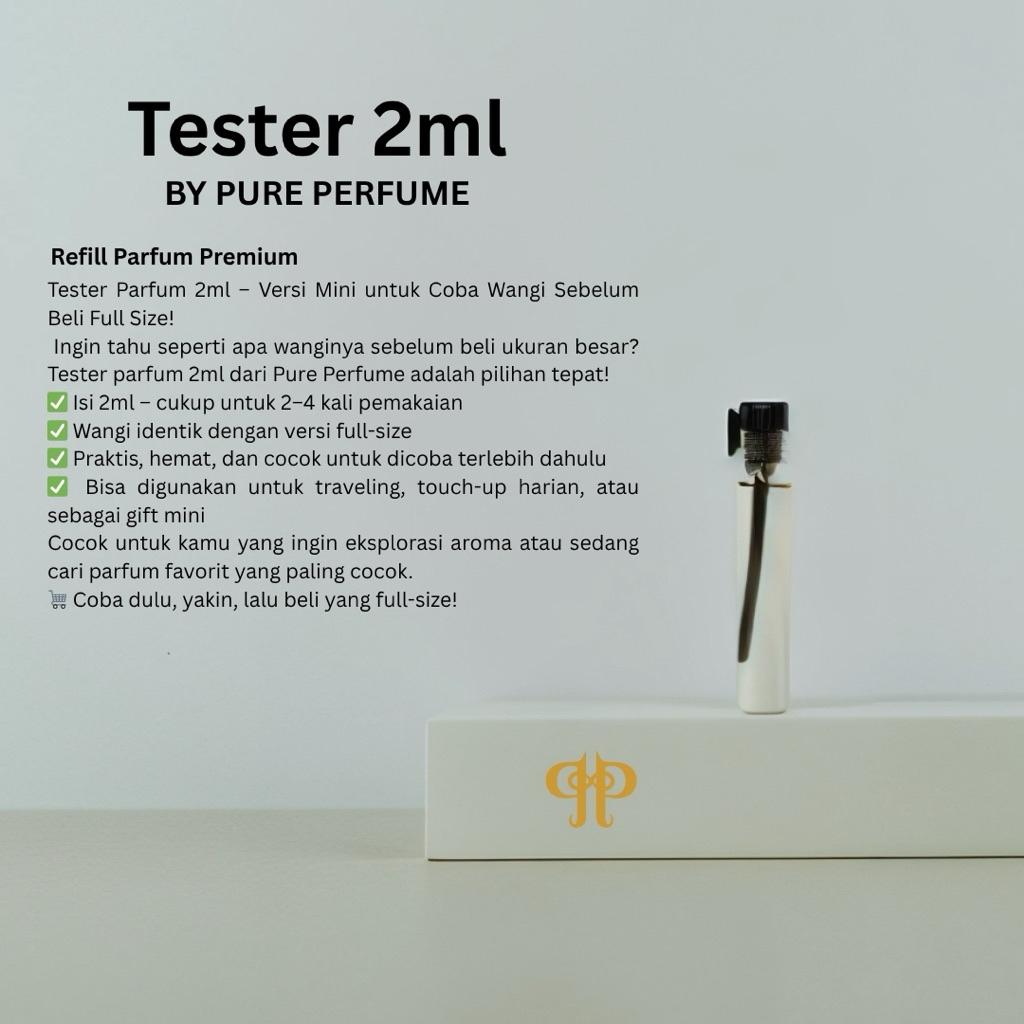 Jual Tester 2ml Refill Parfum Premium by Pure Perfume | Shopee Indonesia