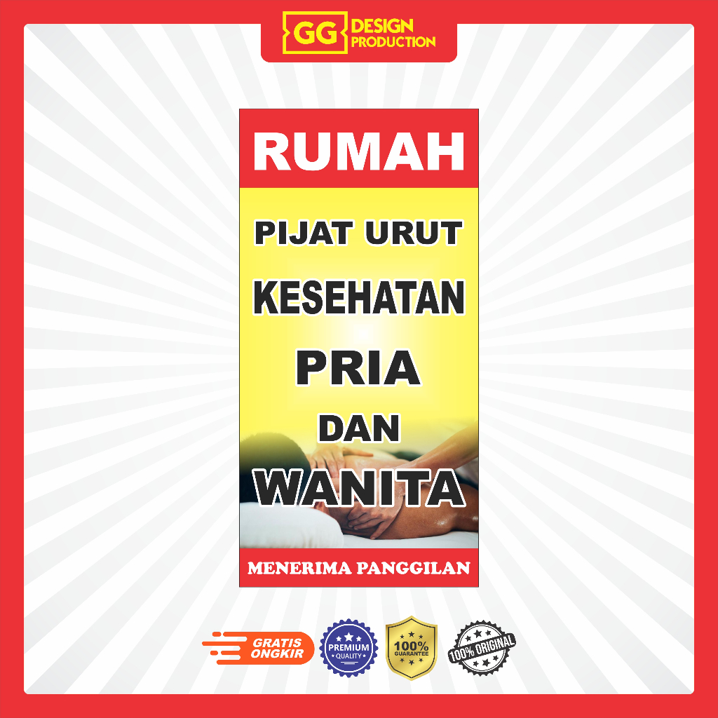Jual cetak iklan spanduk banner mmt baliho rumah pijat urut kesehatan ...