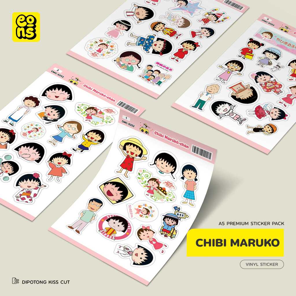 Jual Stiker Pack CHIBI MARUKO Waterproof Aesthetic- untuk Laptop, Motor, dan Helm - Paper ...