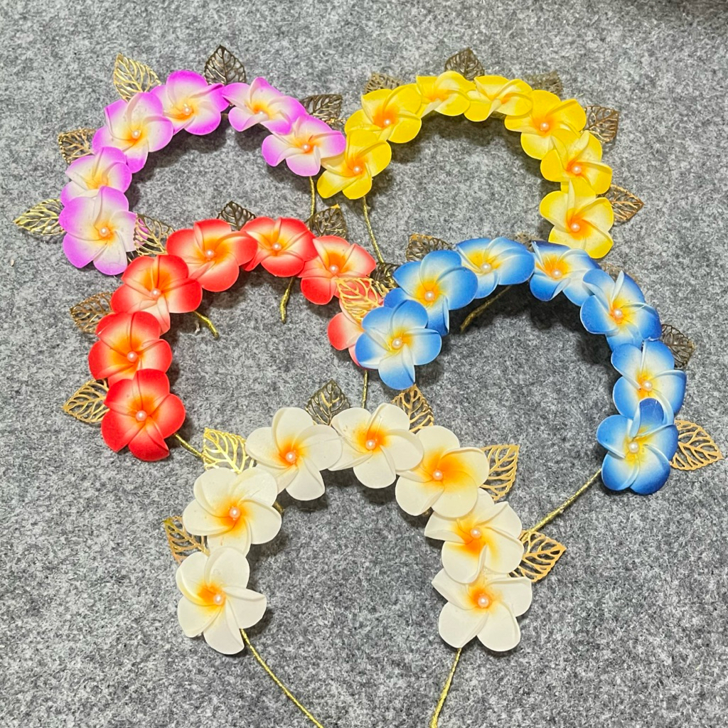 Jual Bando Tari Bunga Kamboja Daun Emas Aksesoris Tarian Bali ...