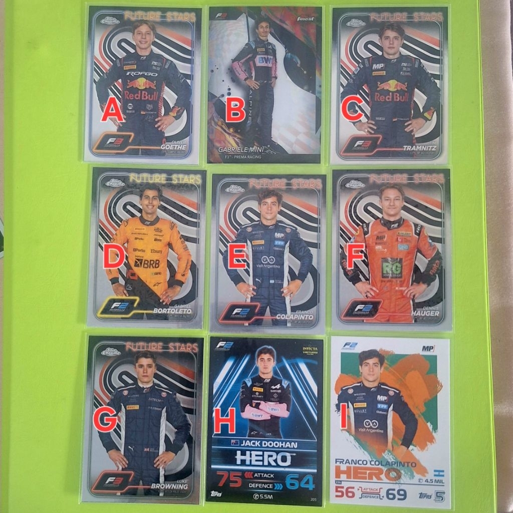 Jual Luke Browning Jack Doohan Gabriel Bortoleto Gabriele Mini Dennis ...