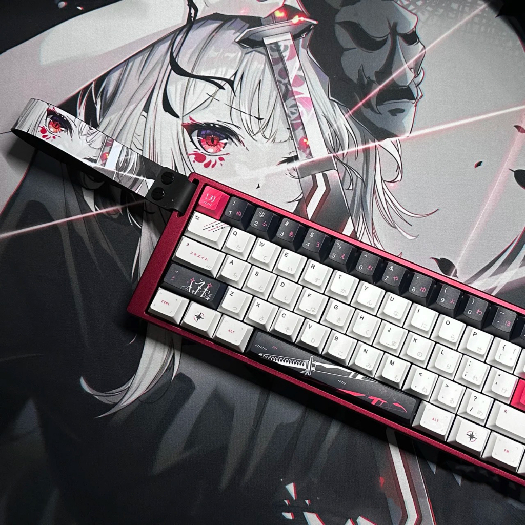 Jual Yuki Aim Keycaps Jepang manga BOW Cherry Profile Dye-sub keycap ...