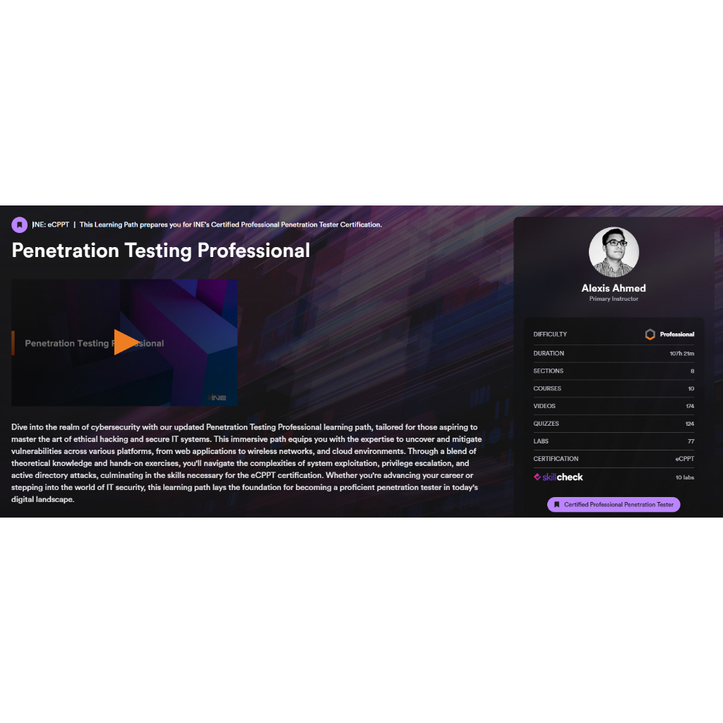 Jual INE: eCPPT - Penetration Testing Professional (NEW!) | Shopee ...