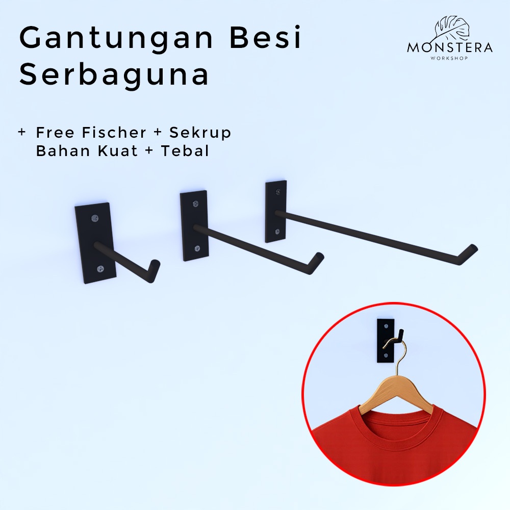 Jual BESI GANTUNGAN / BESI PENGAIT HOOK / Kapstok / Kargo / Besi ...