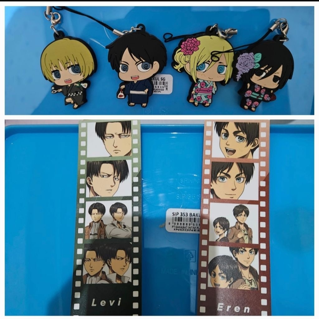 Jual Official Merch Attack on Titan Shingeki no Kyojin Rubber Strap ...