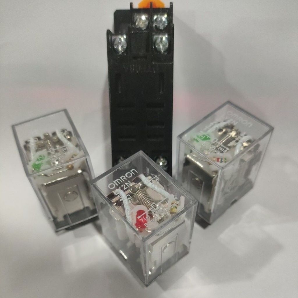 Jual Relay LY2N LY2-N 8pin kaki 220vac 24vdc 12vdc socket ptf08a | Shopee Indonesia
