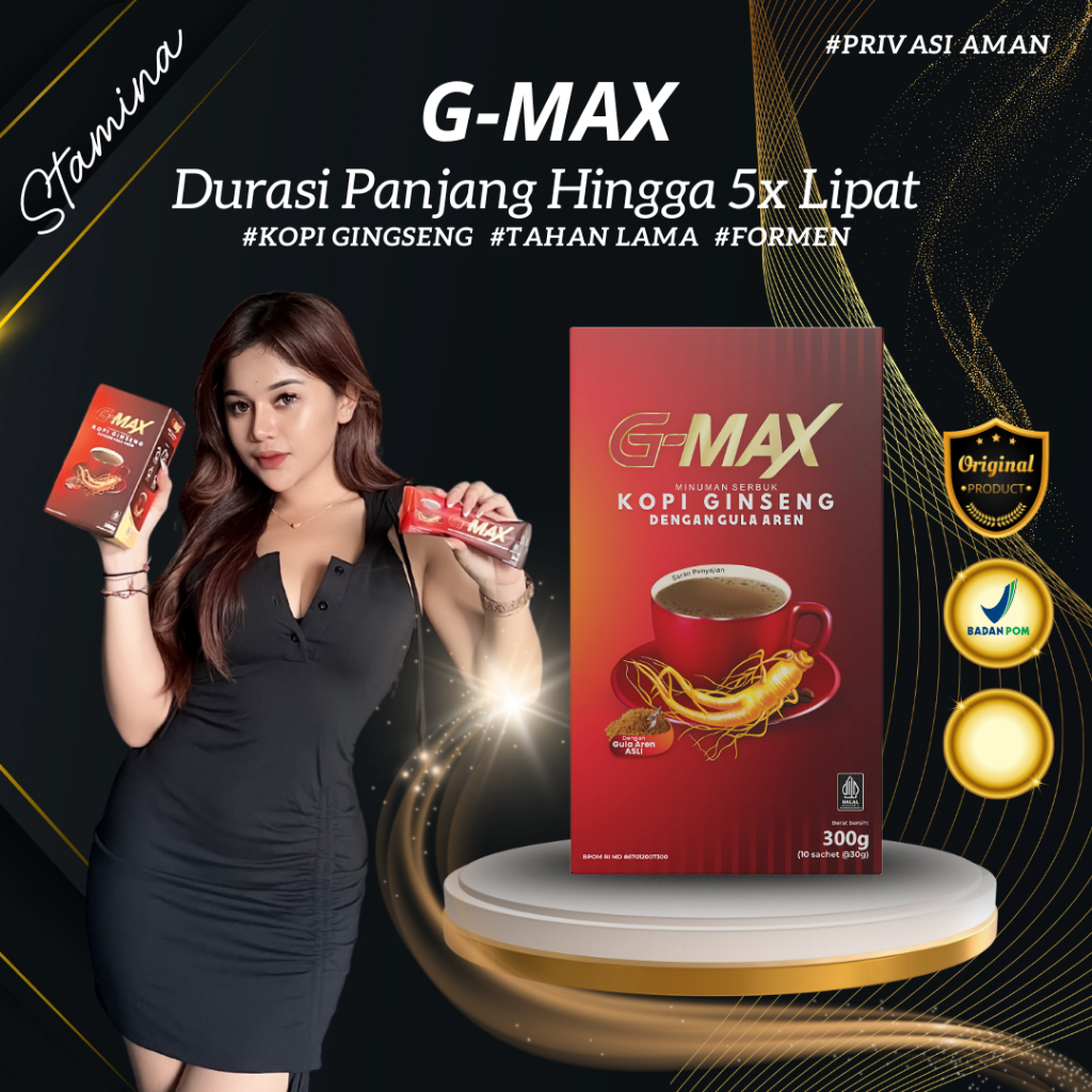 Jual Kopi Kuat Pria Tahan Lama KOPI GMAX ORIGINAL Penambah Stamina Pria Dewasa 100% original ...