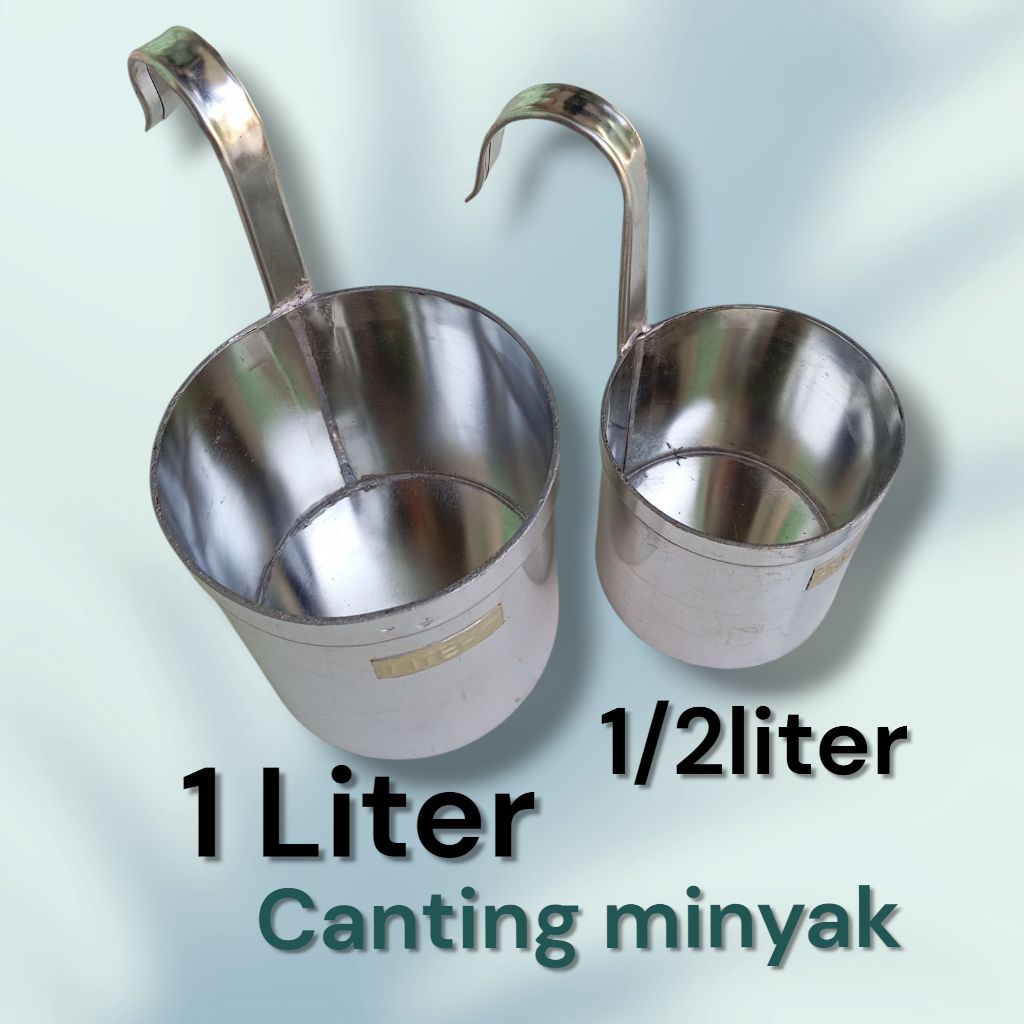 Jual LITER 1 liter dan 1/2 liter CANTING MINYAK BENSIN dll | Shopee ...