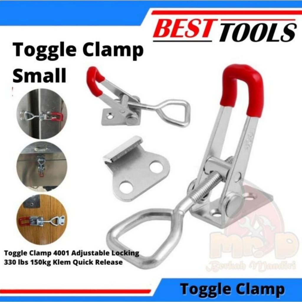 Jual Toggle Clamp 4001 Adjustable Locking 330 lbs 150kg Klem Quick ...