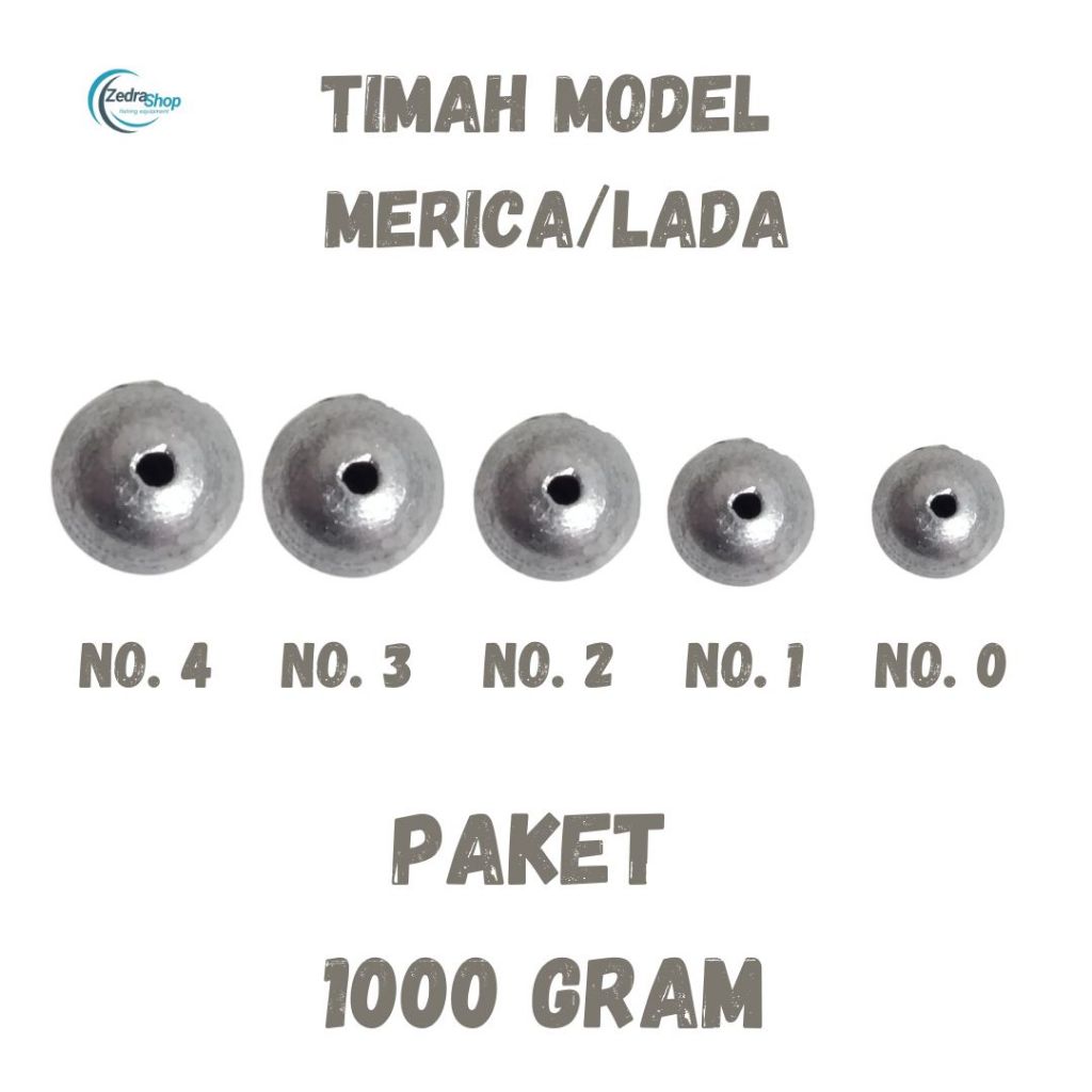 Jual Timah Pancing Model LADA | Paket 1 KG Timah Pemberat Pancing Model ...