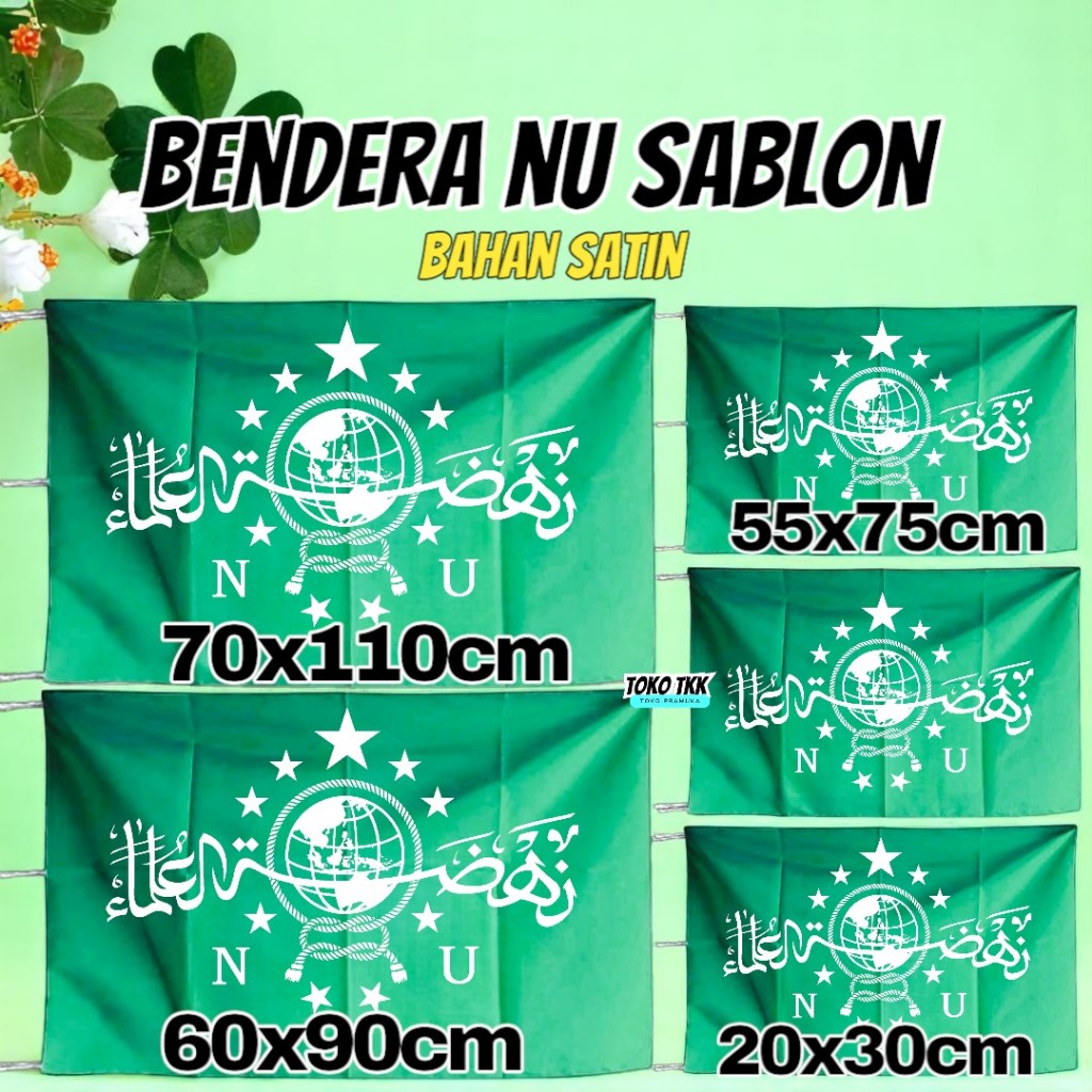 Jual Bendera NU / Bendera nahdlatul ulama bahan satin | Shopee Indonesia