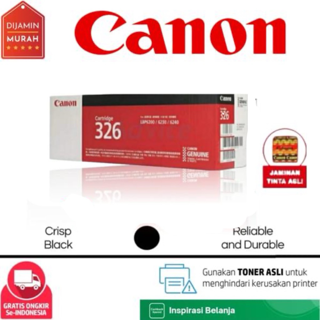 Jual Canon Toner Cartridge 326 Hitam Original | Shopee Indonesia