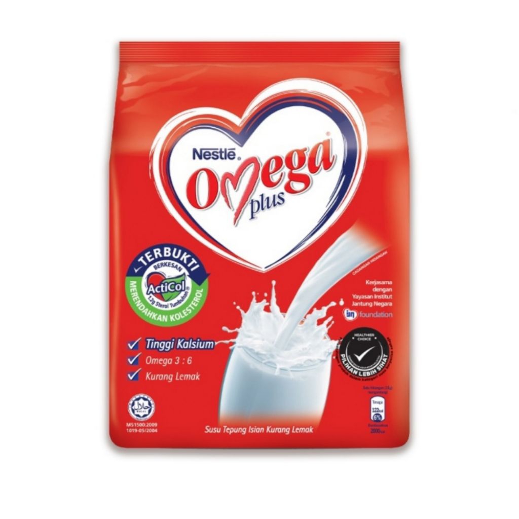 Jual OMEGA Plus Biasa Susu Bubuk Instan Malaysia (1kg) | Shopee Indonesia