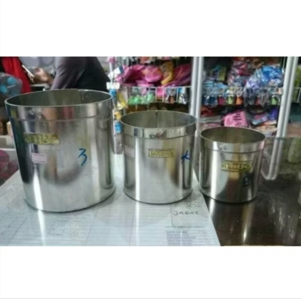 Jual OS, LITERAN BERAS STAINLESS, TAKARAN BERAS BESI, UKURAN 2LITER ...