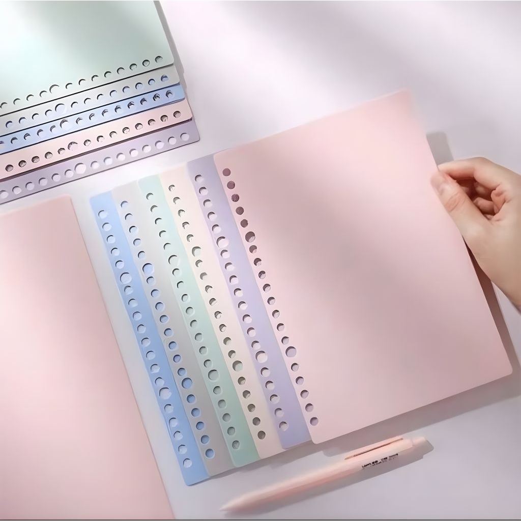 Jual Loose Leaf A5, B5 Kertas File isi Binder, 20 Holes A5, 26 Holes B5, A4, 50 Sheet Multicolor ...