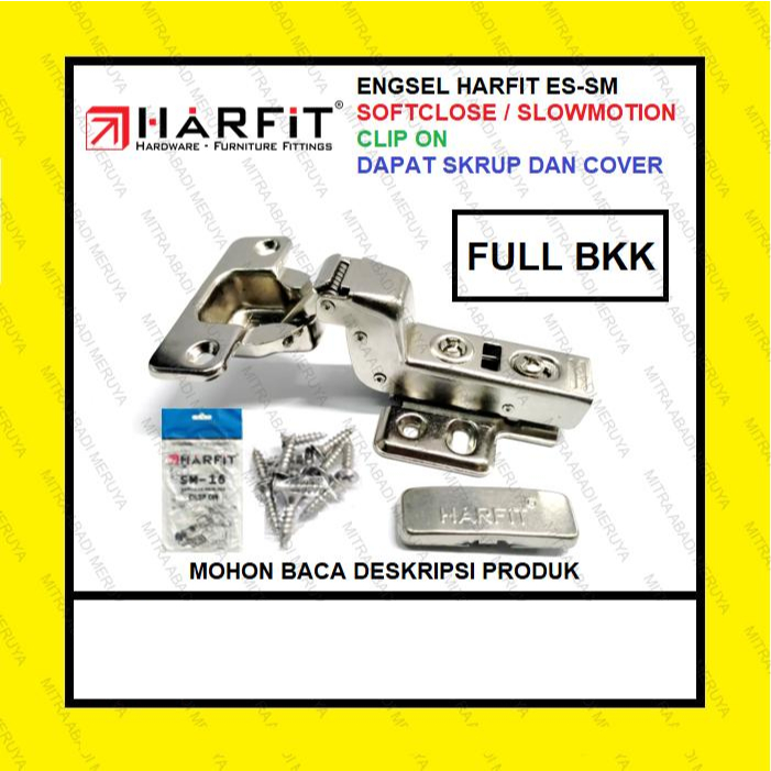 Jual Engsel Sendok HARFIT ES-SM-16 Full Bengkok Engsel Slowmotion ...