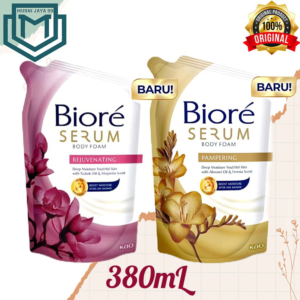 Jual BIORE SERUM- SABUN MANDI CAIR 380ML | Shopee Indonesia