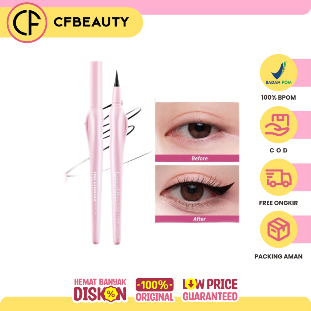 Jual BNB barenbliss Black Eclipse Eyeliner 48H Tahan Lama Waterproof & Smudge-Proof Matte Black ...