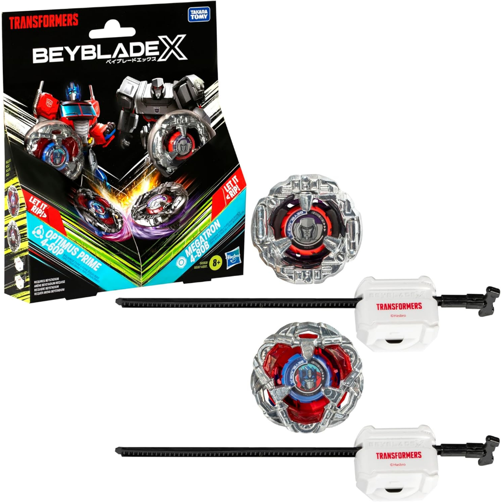 Jual Beyblade X Transformers Collab Optimus Prime 4-60P vs. Megatron 4 ...