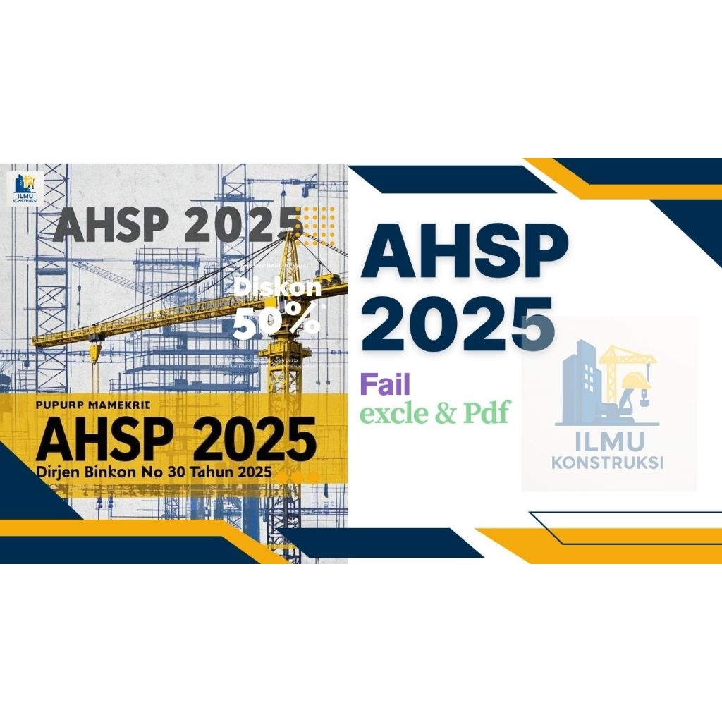 Jual Analisa Harga Satuan Pekerjaan (AHSP) CIPTA KARYA Tahun 2025| Format Fail Excle | Shopee ...