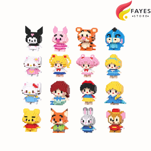 Jual FAYES COD Mainan Brick Block Susun 12 Shio Series Bercahaya ...