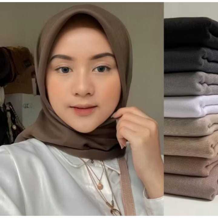 Jual Paris Premium Voal Anti Letoy Warna Coklat / Hijab Segiempat / Voal Paris Premium Medan ...