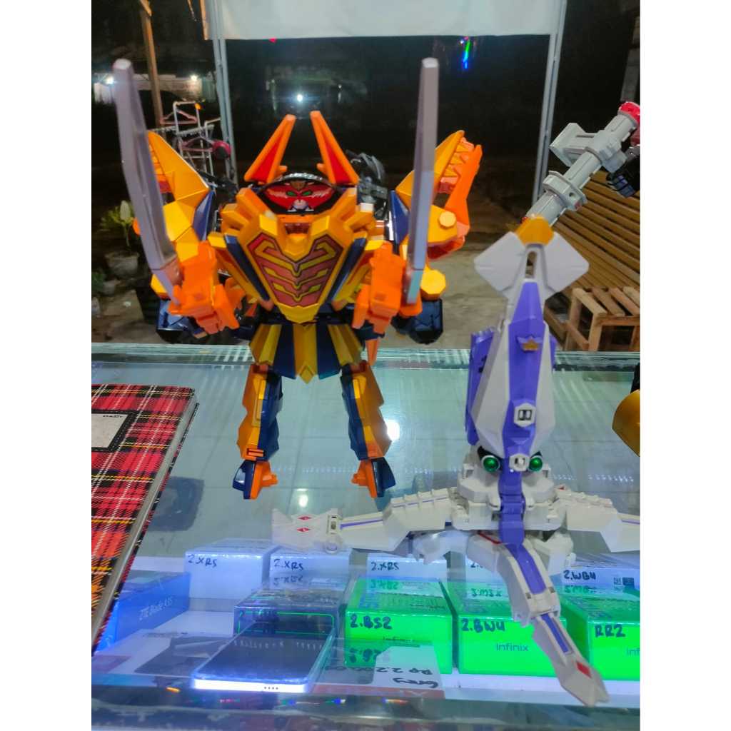 Jual Mainan Megazord DX Ebi Origami with Ika Shinkenger | Shopee Indonesia
