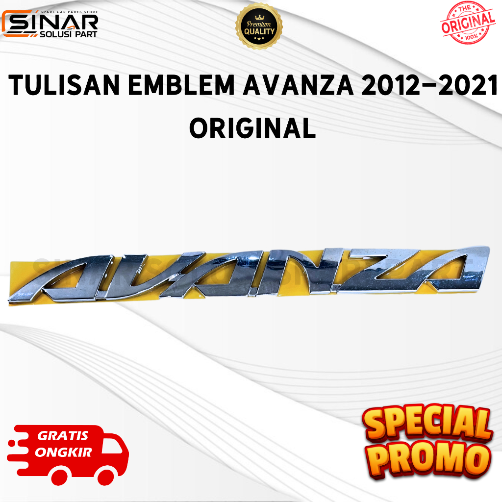 Jual Logo Emblem Tulisan Avanza 2012 - 2021 Original Emblem Avanza 2012 ...