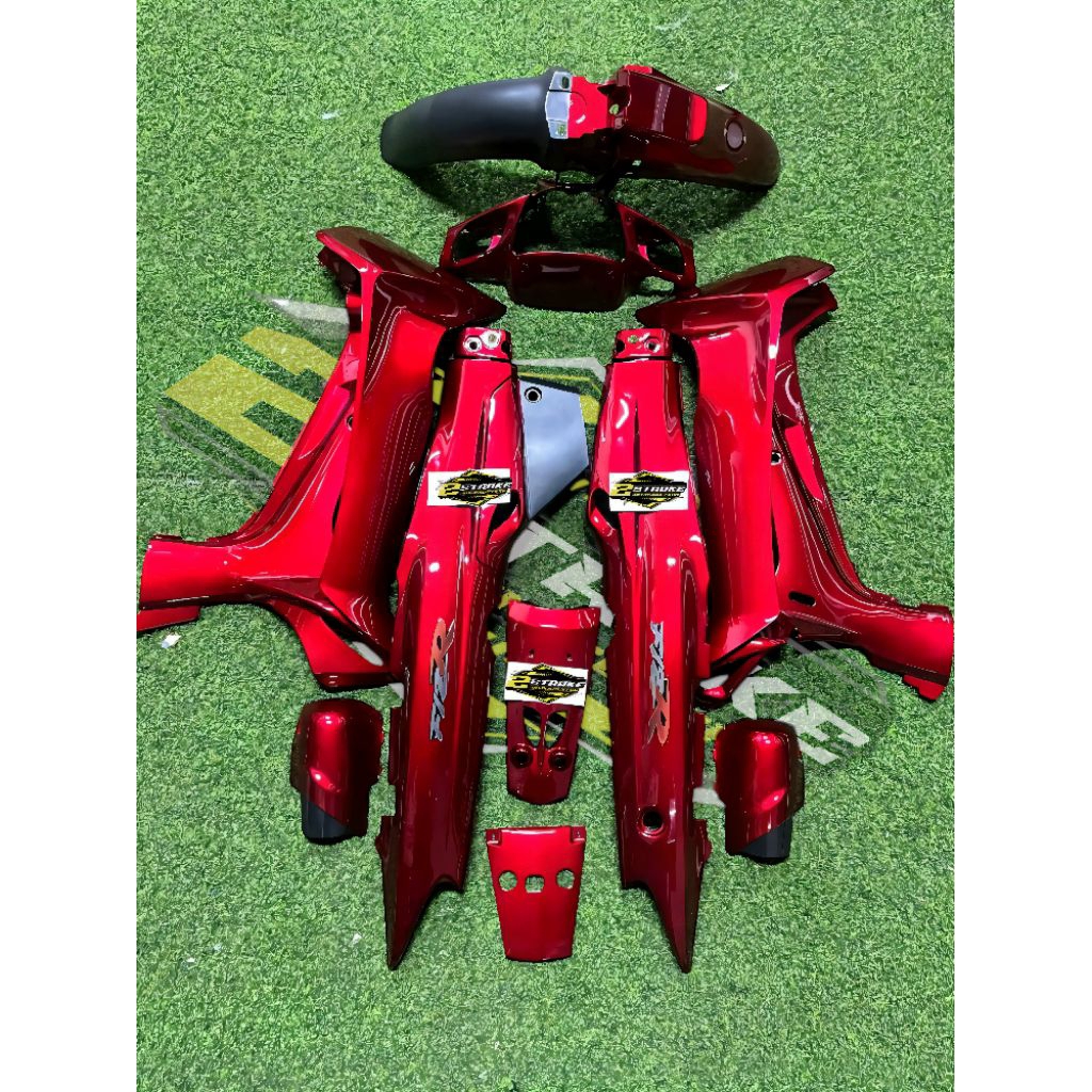 Jual Cover Body Full Set Merah Candy Set Emblem Full Set Halus Cover ...