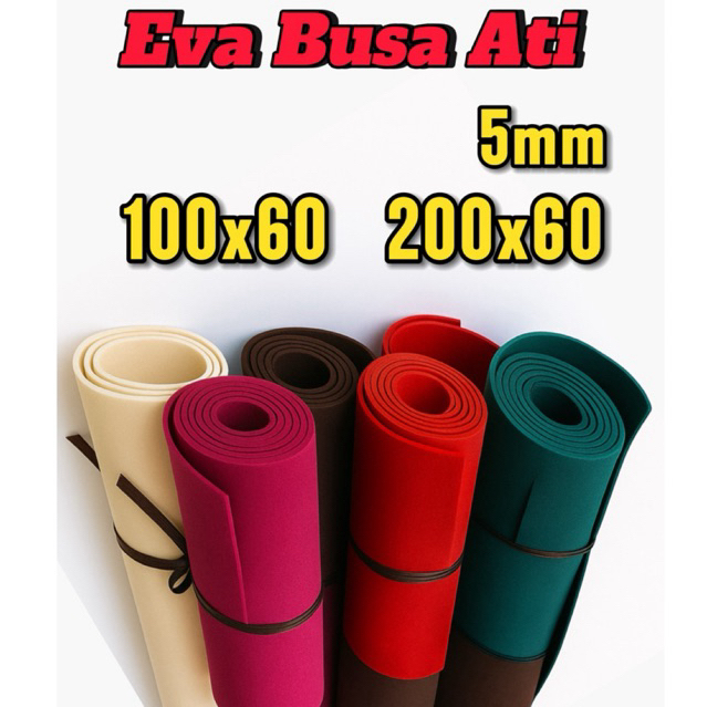 Jual Eva Foam Spons 5mm / 100x60 / 200x60 / Busa Ati | Shopee Indonesia
