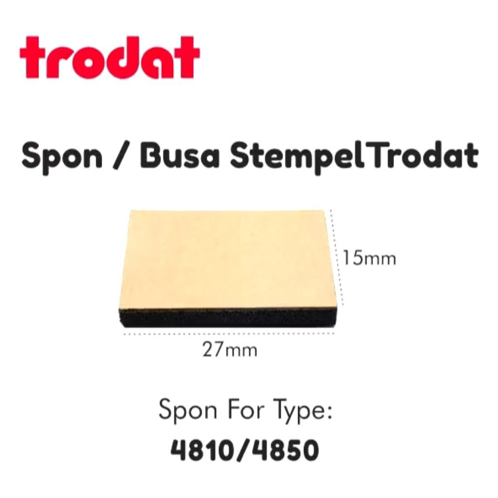 Jual busa spon bantalan stempel trodat type 4810/4850 | Shopee Indonesia