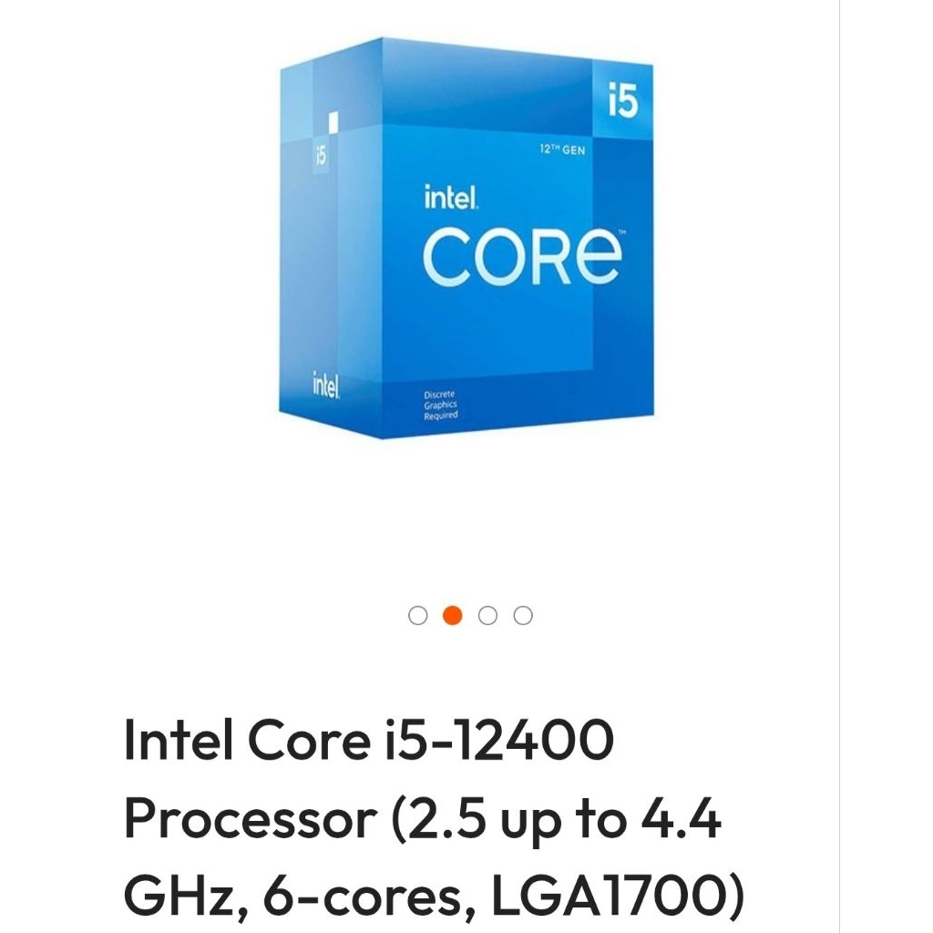 Jual Intel Core i5-12400 F Gen 12 LGA 1200 Garansi Resmi (New) | Shopee ...