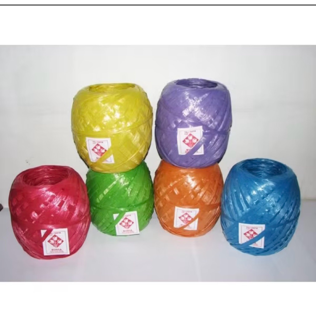 Jual TALI RAFIA BESAR WARNA WARNI ISI 12 PCS (PERLUSIN) | Shopee Indonesia