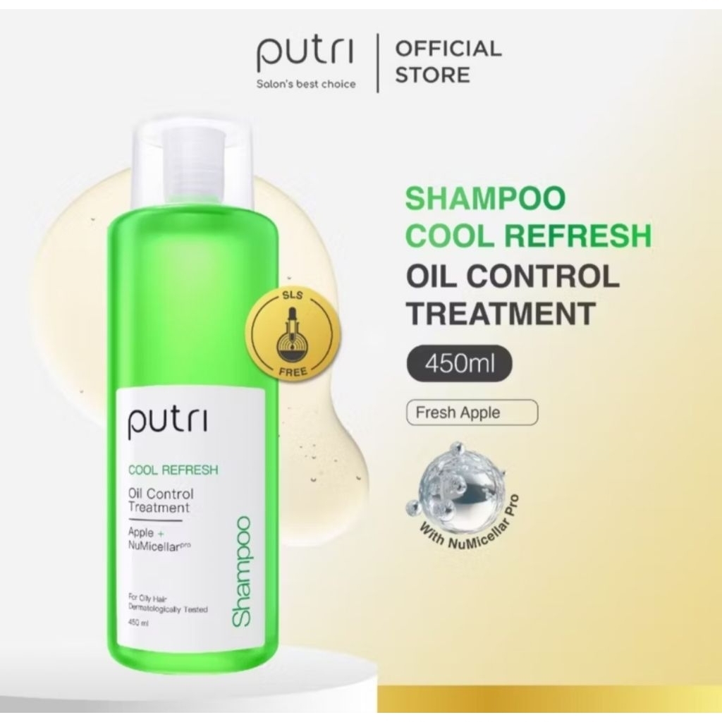 Jual Putri Cool Refresh Shampoo Apple 200 ml / 450 ml - Bersih dan ...