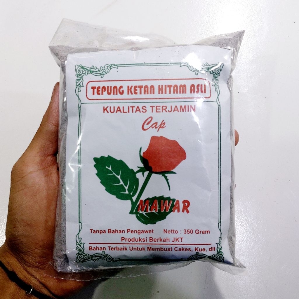 Jual TEPUNG KETAN HITAM CAP MAWAR 350 GRAM | Shopee Indonesia
