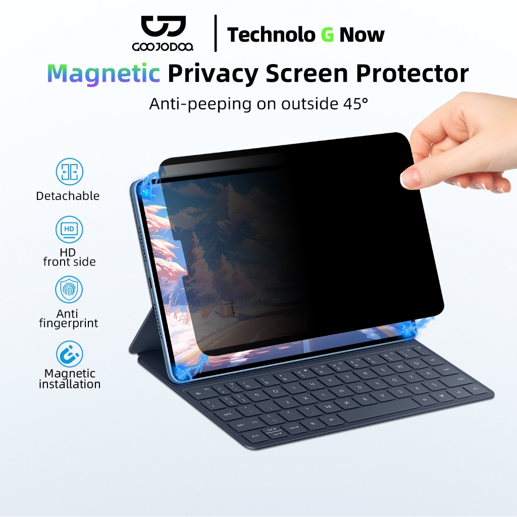 Jual Goojodoq Reusable Magnetic Screen Protector Removable Film Anti ...
