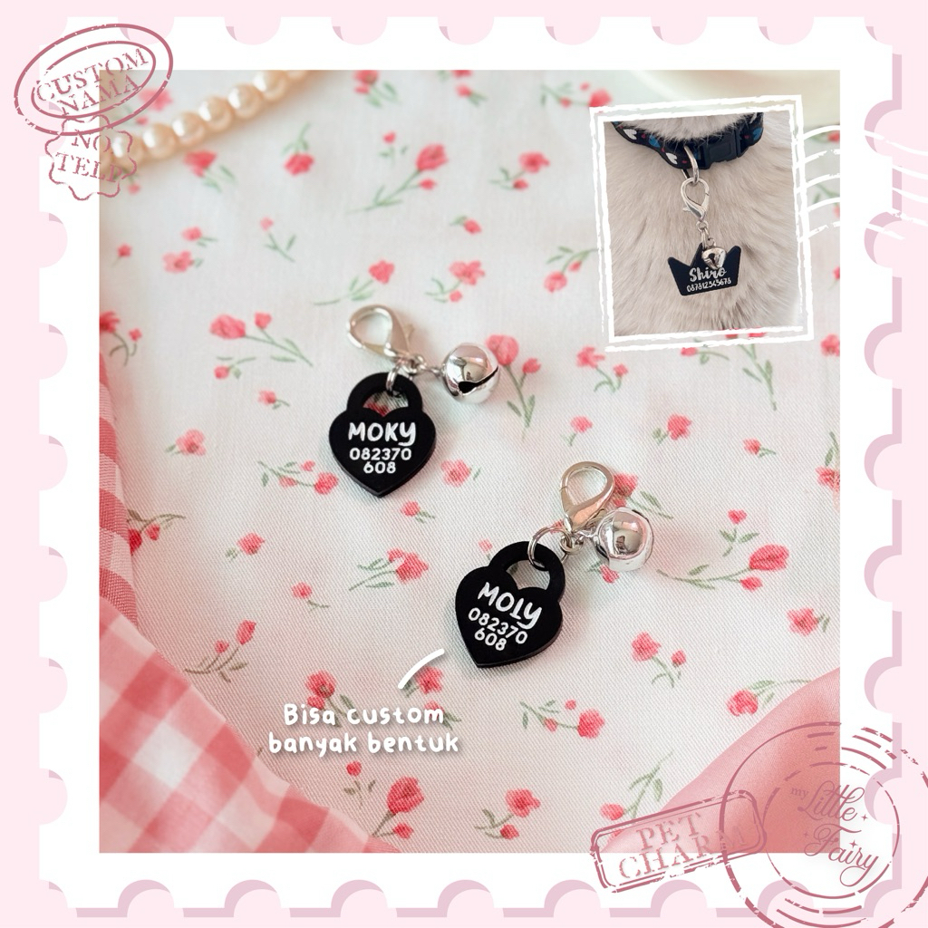 Jual [CUSTOM NAMA] Liontin Custom Nama Kucing Pet Tag Custom Nama ...