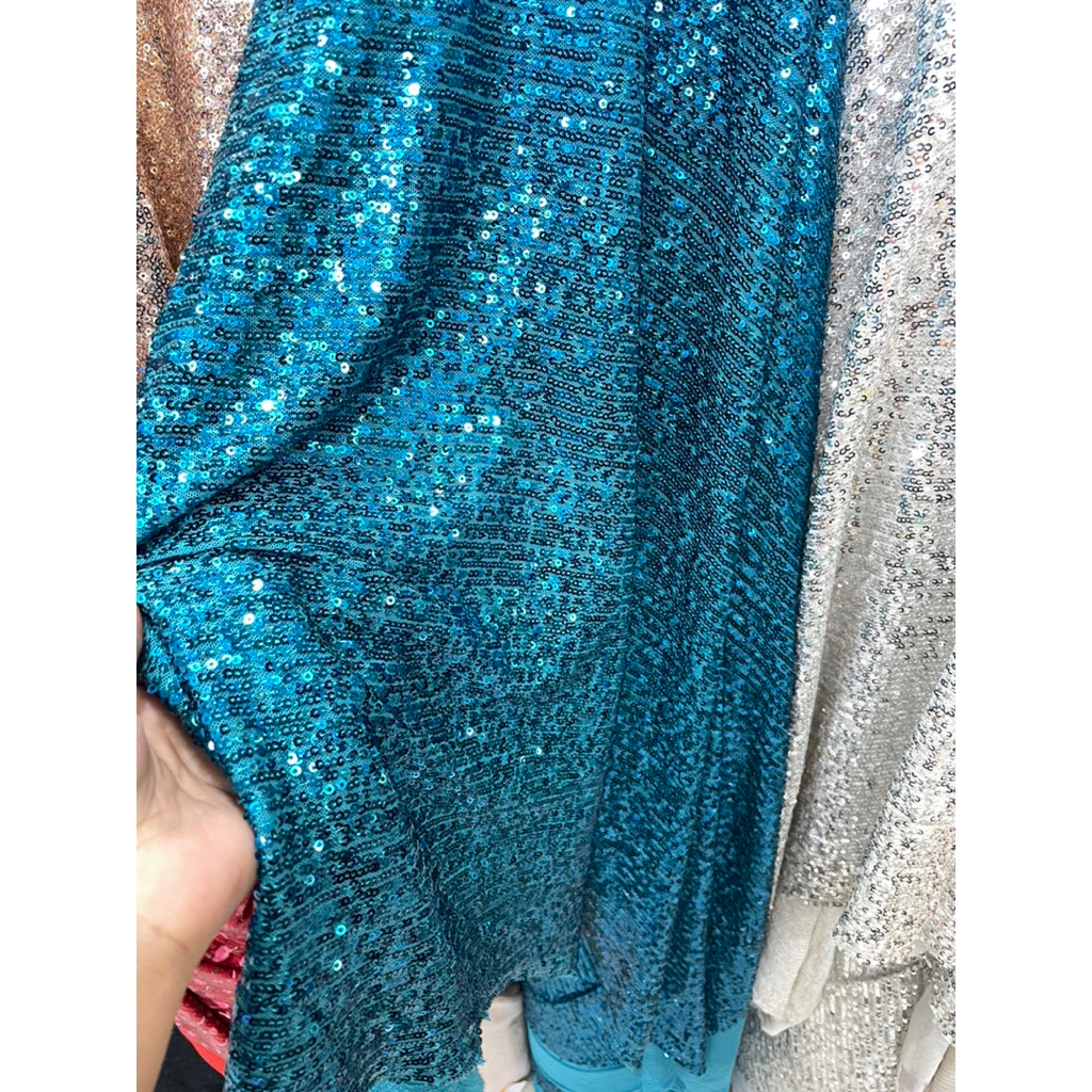 Jual Bahan kain squin seribu payet/squin payet piringan | Shopee Indonesia