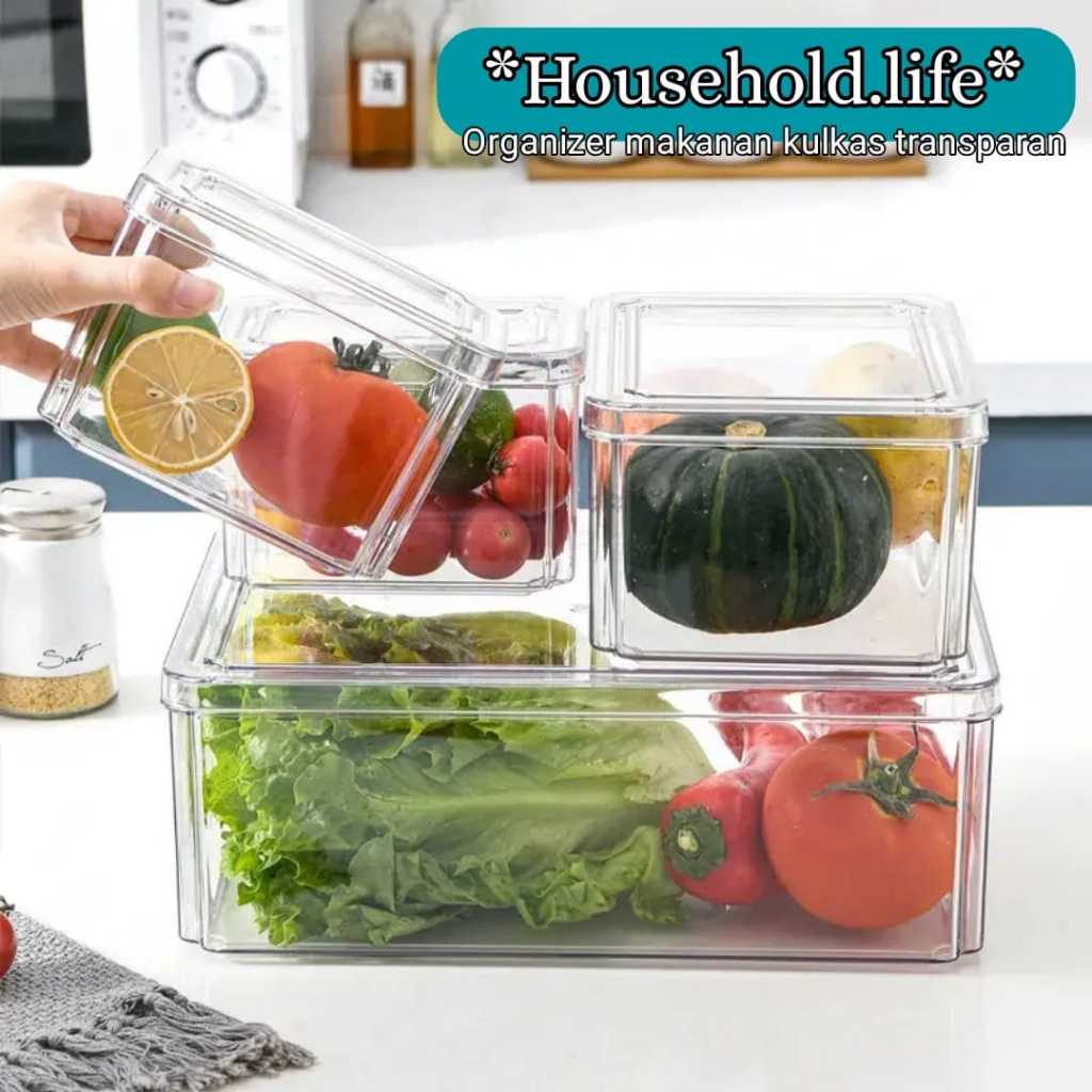 Jual Storage Makanan Kulkas Kotak Kontainer Tempat Penyimpanan Makanan ...