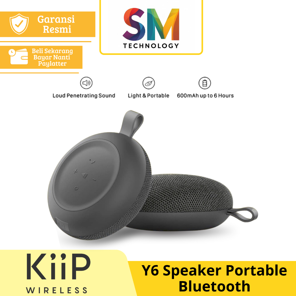 Jual KiiP Wireless Y6 Round Bluetooth Wireless Speaker Portable | Shopee Indonesia
