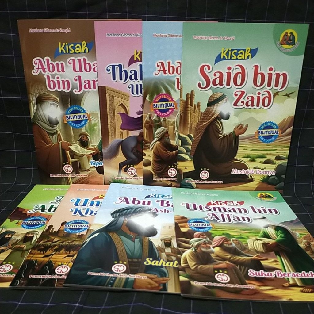 Jual paket 8 buku..seri kisah sahabat nabi,Umar bin Khattab,abu bakar, Usman bin Affan/a5 ...