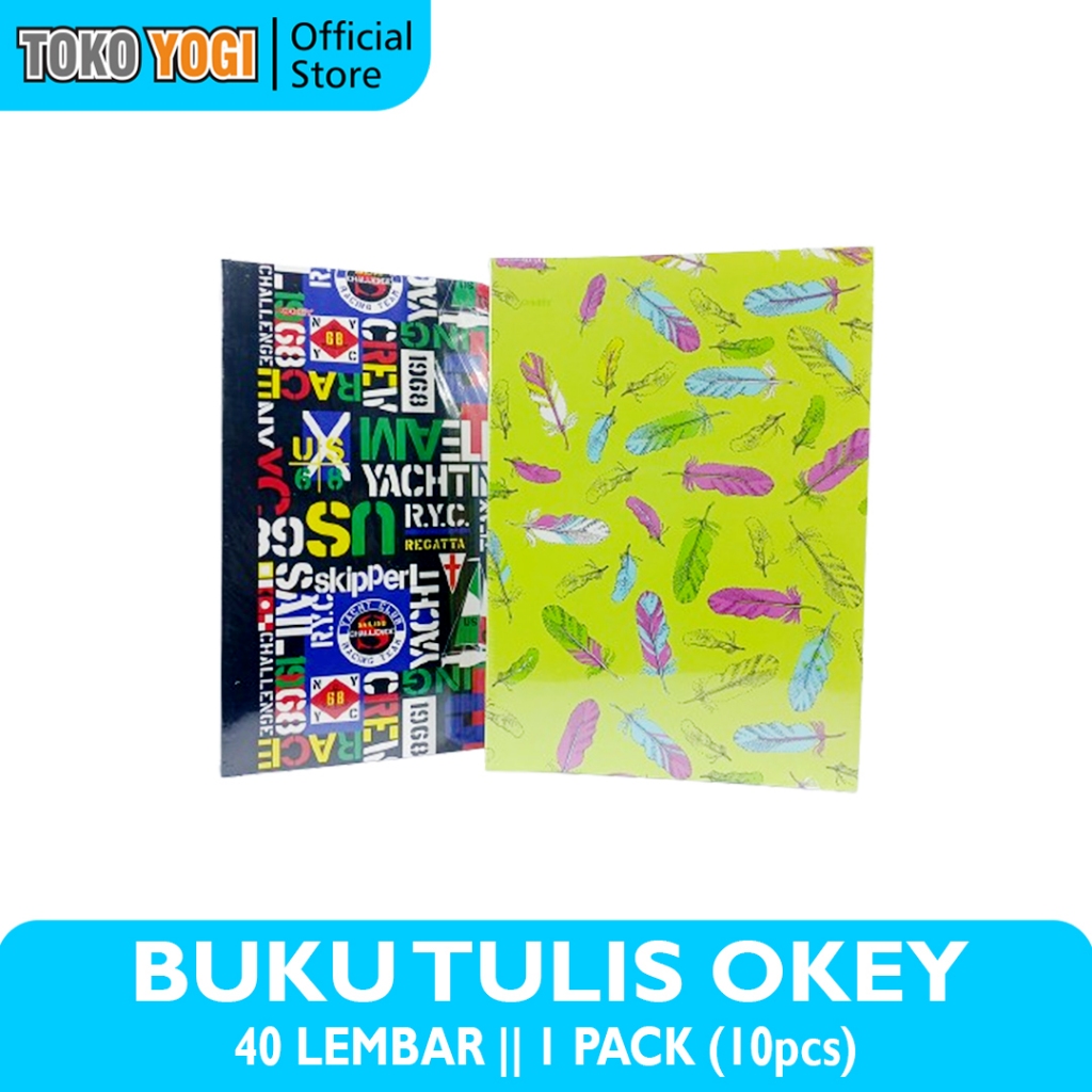 Jual BUKU TULIS OKEY BOXY 40 LEMBAR || 1 PACK (10 BUKU) | Shopee Indonesia