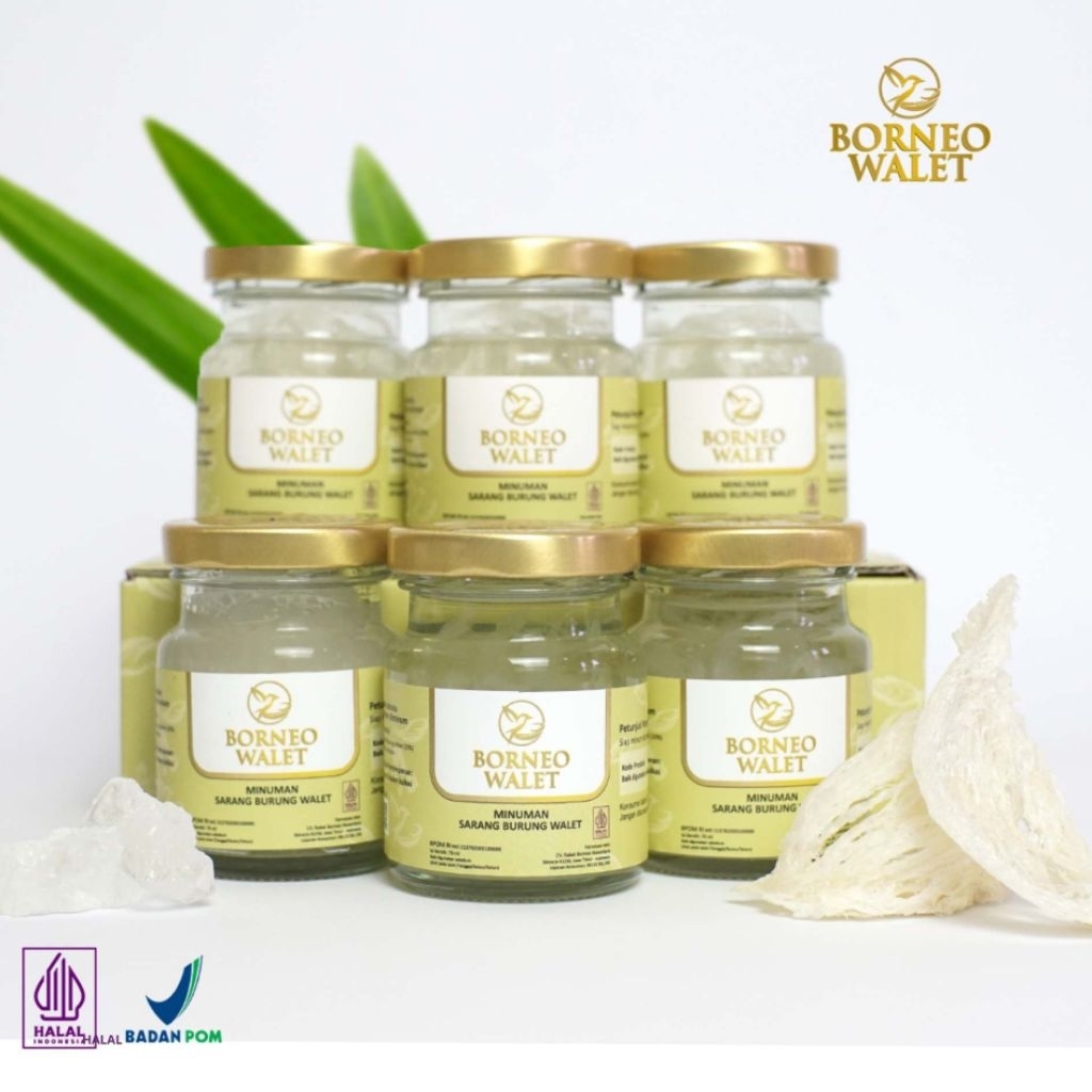 Jual Isi 6 Botol, Borneo Walet Minuman Sarang Burung Walet | Shopee ...