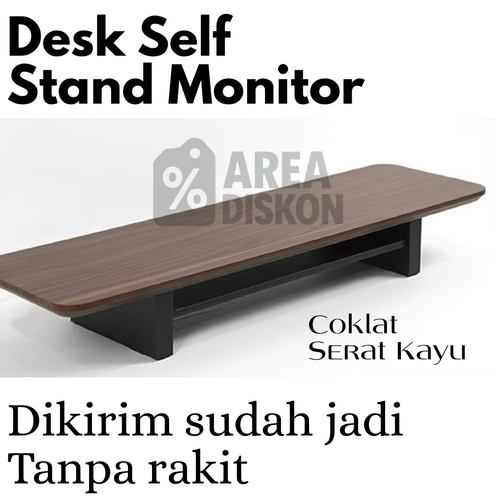 Jual Desk Self Lebar 25 Cm Stand Monitor Aesthetic | Shopee Indonesia