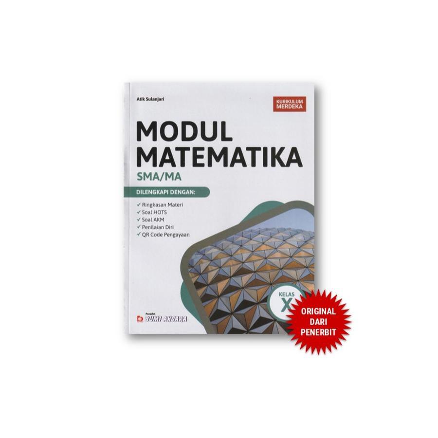 Jual Modul Matematika Kelas X SMA/MAK Kurikulum Merdeka PENERBIT BUMI ...