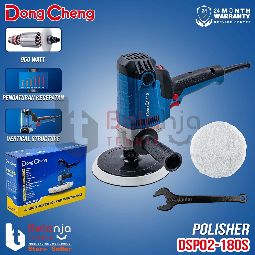 Jual Mesin Poles Dongcheng DSP02-180S Polisher Kendaraan Mobil Poles 7 ...