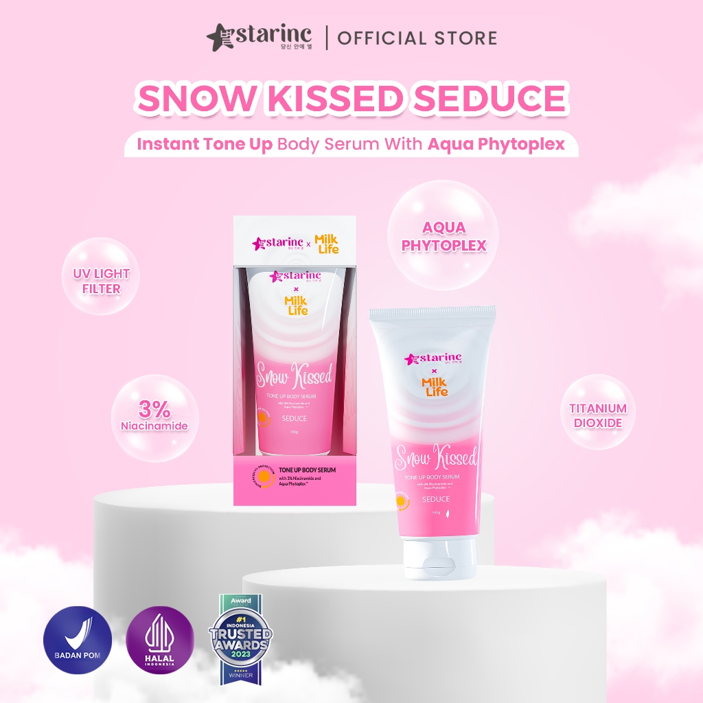 Jual Starinc X Milk Life Snow Kissed Seduce Fun Size 50Gr Instant Tone ...