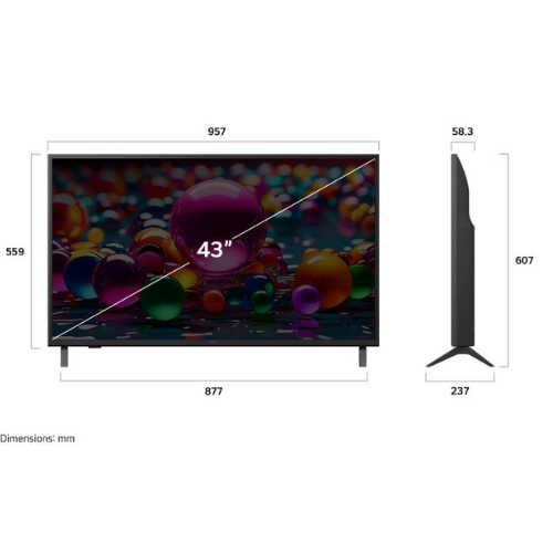 Jual TV LG 43UA7550 43 INCH SMART AI UHD 4K HDR10 PR0 SMART TV 2025 ...