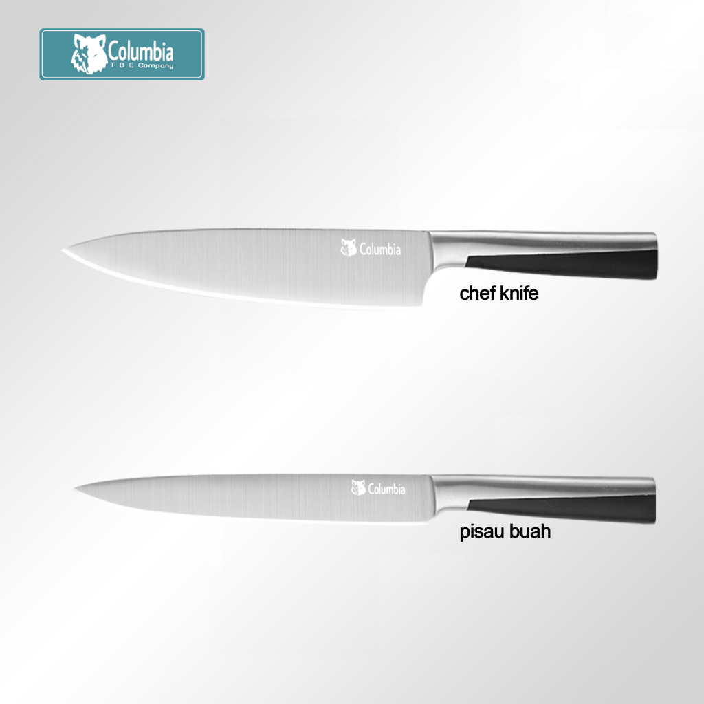 Jual COLUMBIA Baja Pisau Dapur Stainless Kitchen Chef Knife Tebal ...