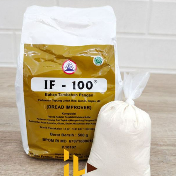 Jual if 100 bread improver 100gr repack bahan kue premium | Shopee ...